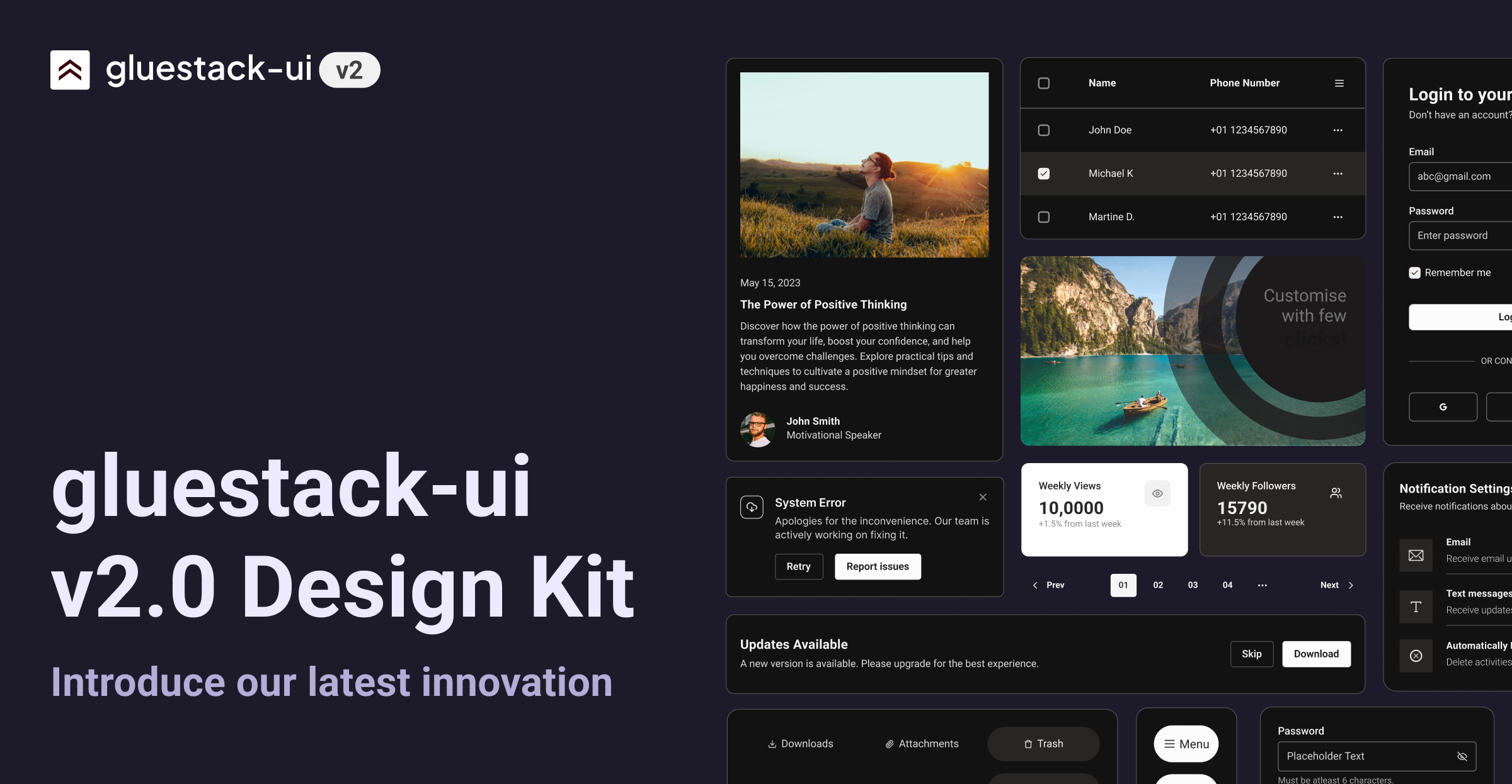 gluestack-ui v2 Design Kit | gluestack